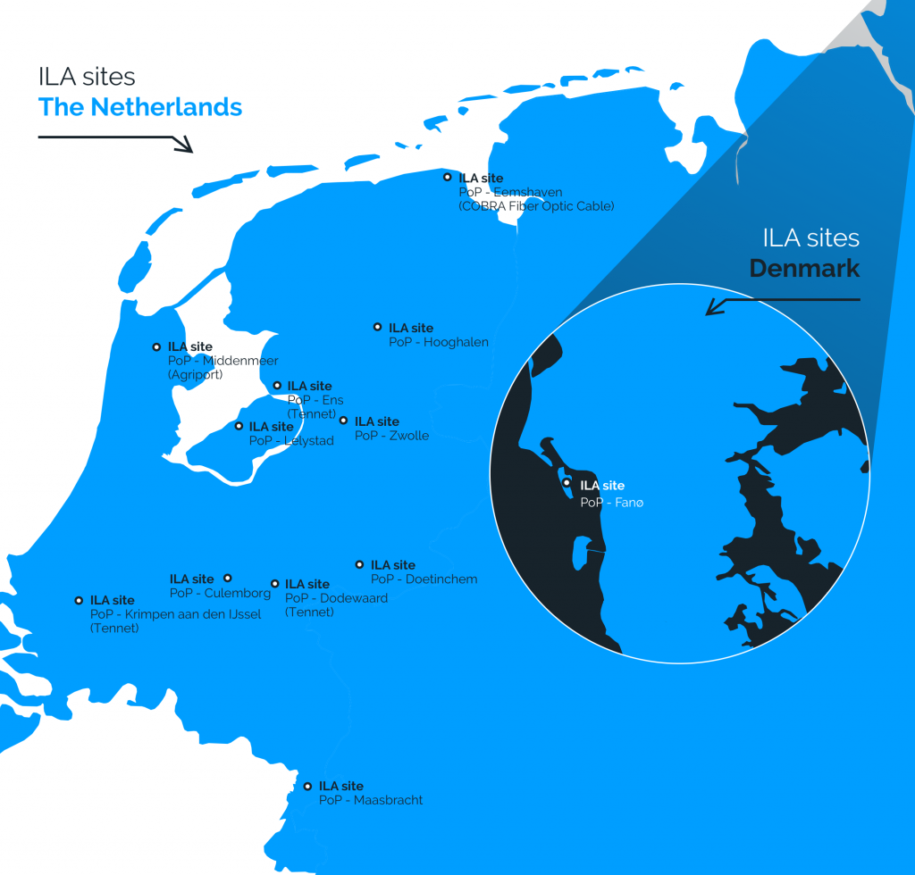 ILA sites | Repeater point specifications | Relined Fiber Network